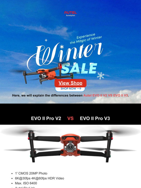 Autel: 👀Do you know EVO II V2 Series or EVO II V3 Series? complete ...