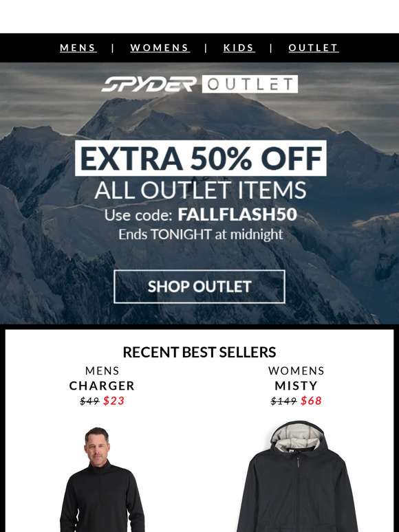 Spyder: Extra 50% Off Outlet - Today Only | Milled