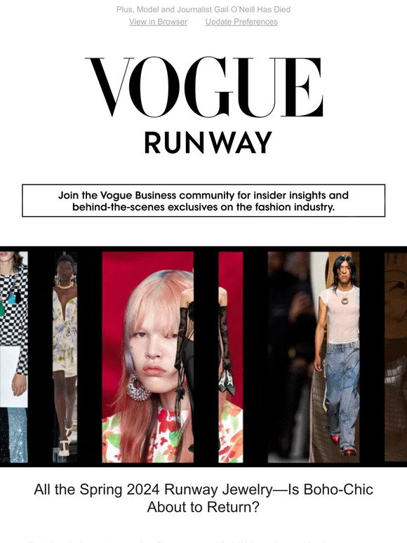 Vogue: All the Spring 2024 Runway Jewelry—Is Boho-Chic About to Return ...