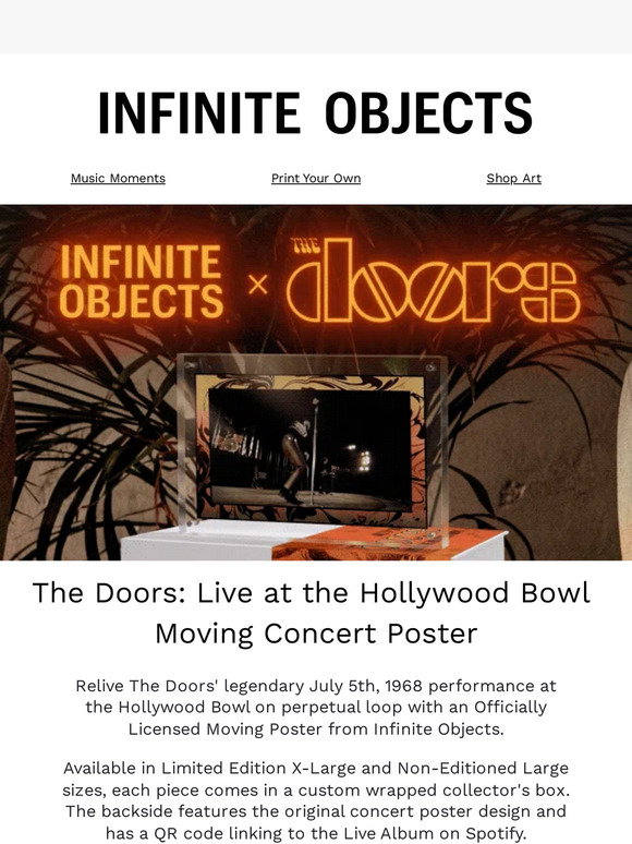 Infinite Objects: First of its Kind: The Doors Moving Poster 🎶 | Milled