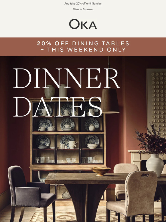 OKA: Meet our new dining tables | Milled