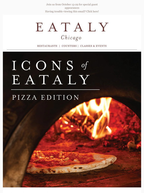 Eataly: Icons of Eataly:Pizza Edition kicks off today!🍕🎉 | Milled