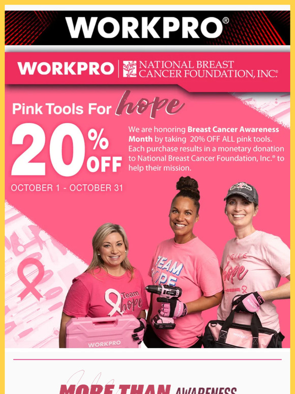 WORKPRO: DIY with Heart: Pink Tools for Breast Cancer Awareness Month 💗 | Milled