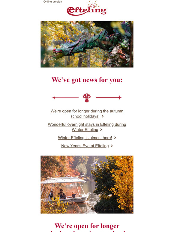 Efteling: Enjoy the magic of Efteling this autumn! | Milled