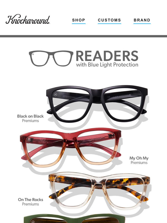 Knockaround: Introducing: Knockaround Readers | Milled