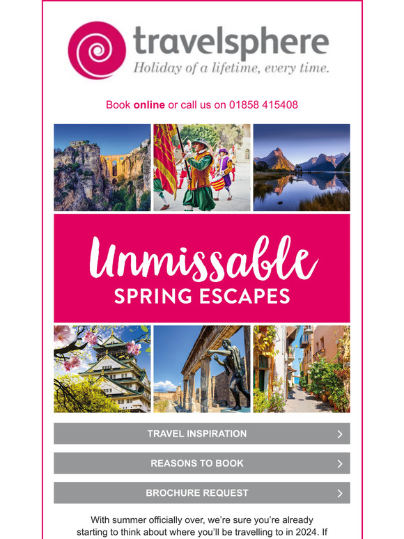 Travelsphere: Spectacular spring escapes are waiting for you in 2024 ...