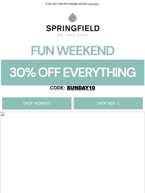 Springfield PT: 30% OFF EVERYTHING 🥳 FUN WEEKEND | Milled