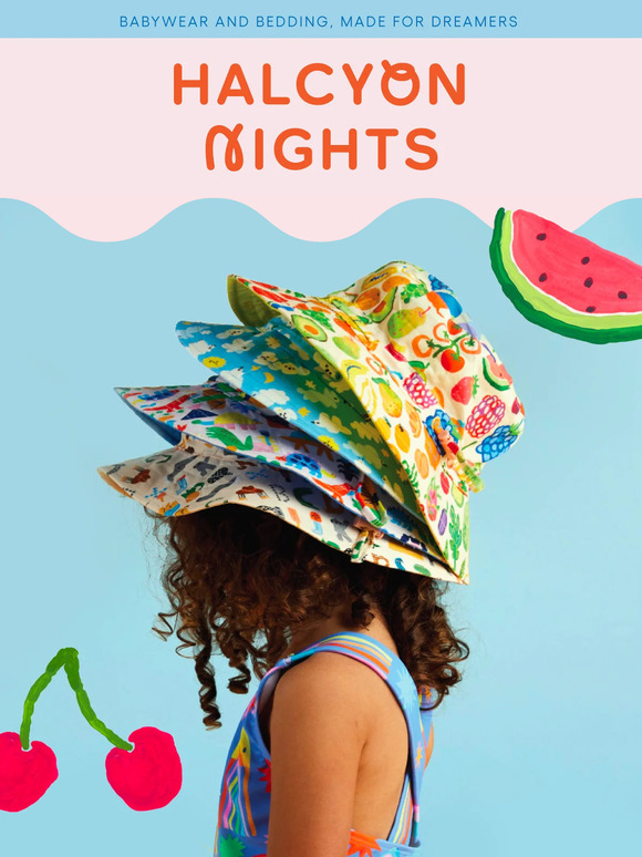 Halcyon Nights: Our BESTSELLING children's SUN HAT is back! ☀️ | Milled