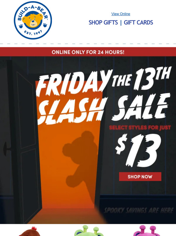 Build-A-Bear: EXTENDED! One More Day for $13 Deals | Milled