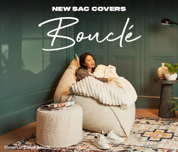 LoveSac: Introducing…. Our NEW Bouclé Covers! | Milled