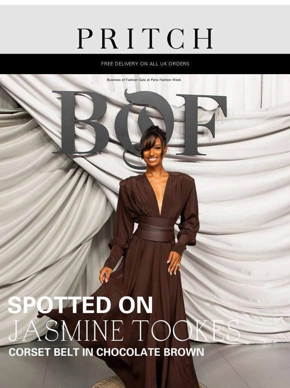 PRITCH: TOP MODEL JASMINE TOOKES IN PRITCH'S ICONIC CORSET BELT. | Milled