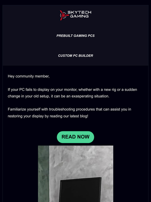 Skytech Gaming: PC display gone dark? Try troubleshooting tips from our ...