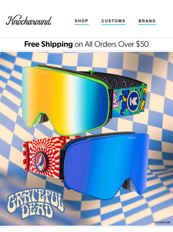 Knockaround: Grateful Dead x Knockaround Snow Goggles! | Milled