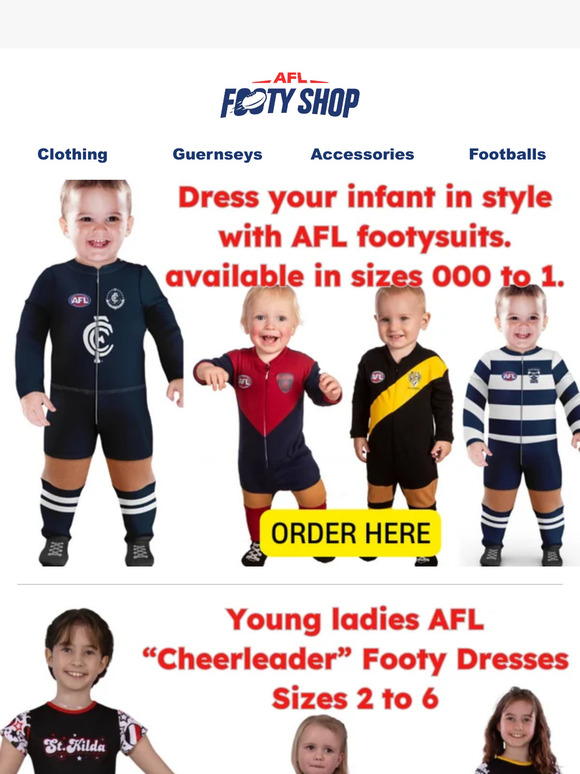 AFL Footy Shop: 👌Give the kids that AFL footballer look!🏆 | Milled