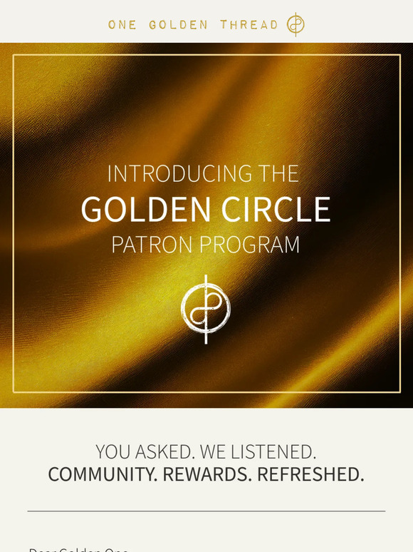 One Golden Thread: Unlock Exclusive Benefits: Introducing The Golden ...