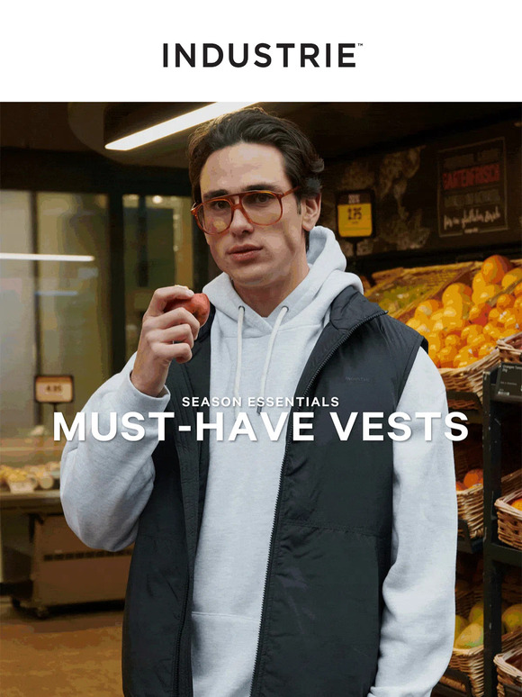 Industrie Clothing: Must Have Vests: Season Essentials | Milled