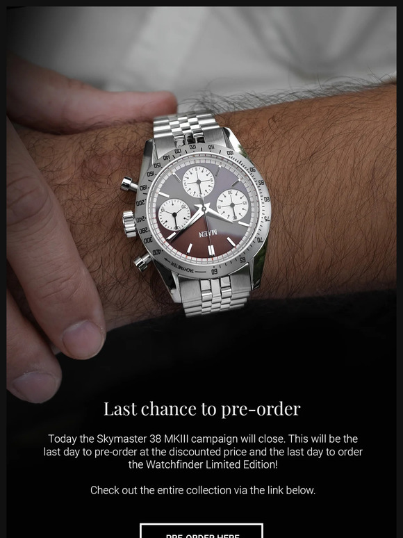 MAEN Watches: Skymaster 38 MKIII - Last Chance! | Milled