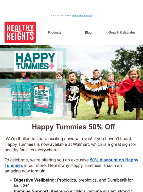 Healthy Heights: Happy Tummies Now Available at Walmart + Exclusive 50% ...