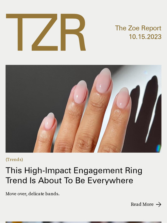 The Zoe Report This High Impact Engagement Ring Trend Is About To Be Everywhere Milled 4018