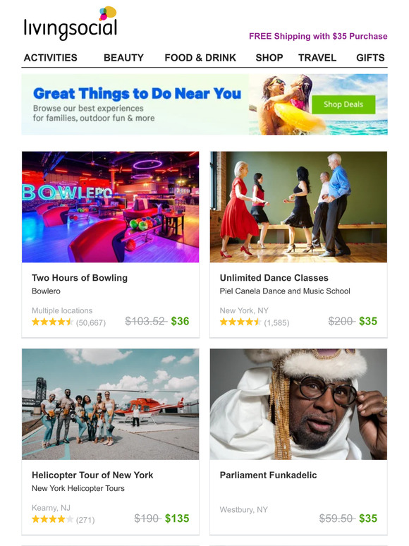 LivingSocial: Good stuff inside: Fun Activities To Do with Your Faves ...