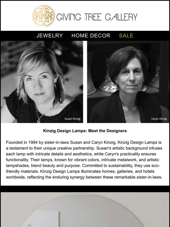 The Giving Tree Gallery: Meet the Visionaries: Kinzig Design Lamps ...