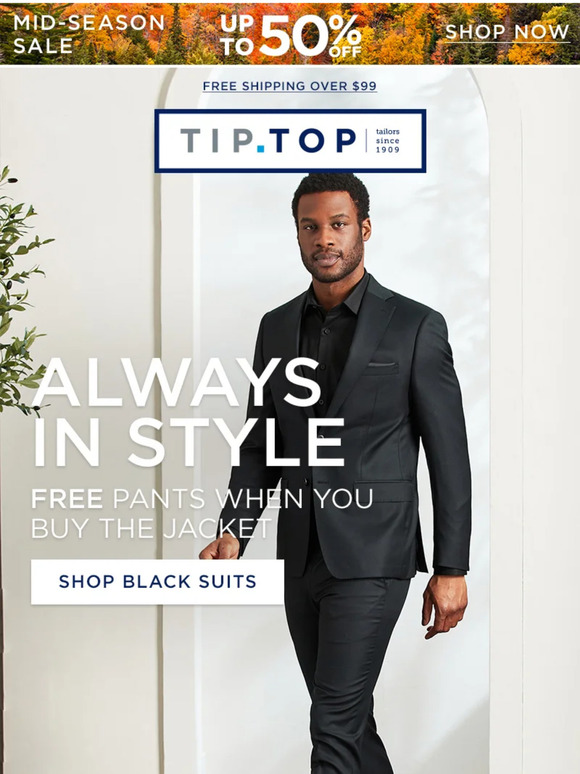 Tip Top Tailors: Black Suits For A Classic Look | Milled