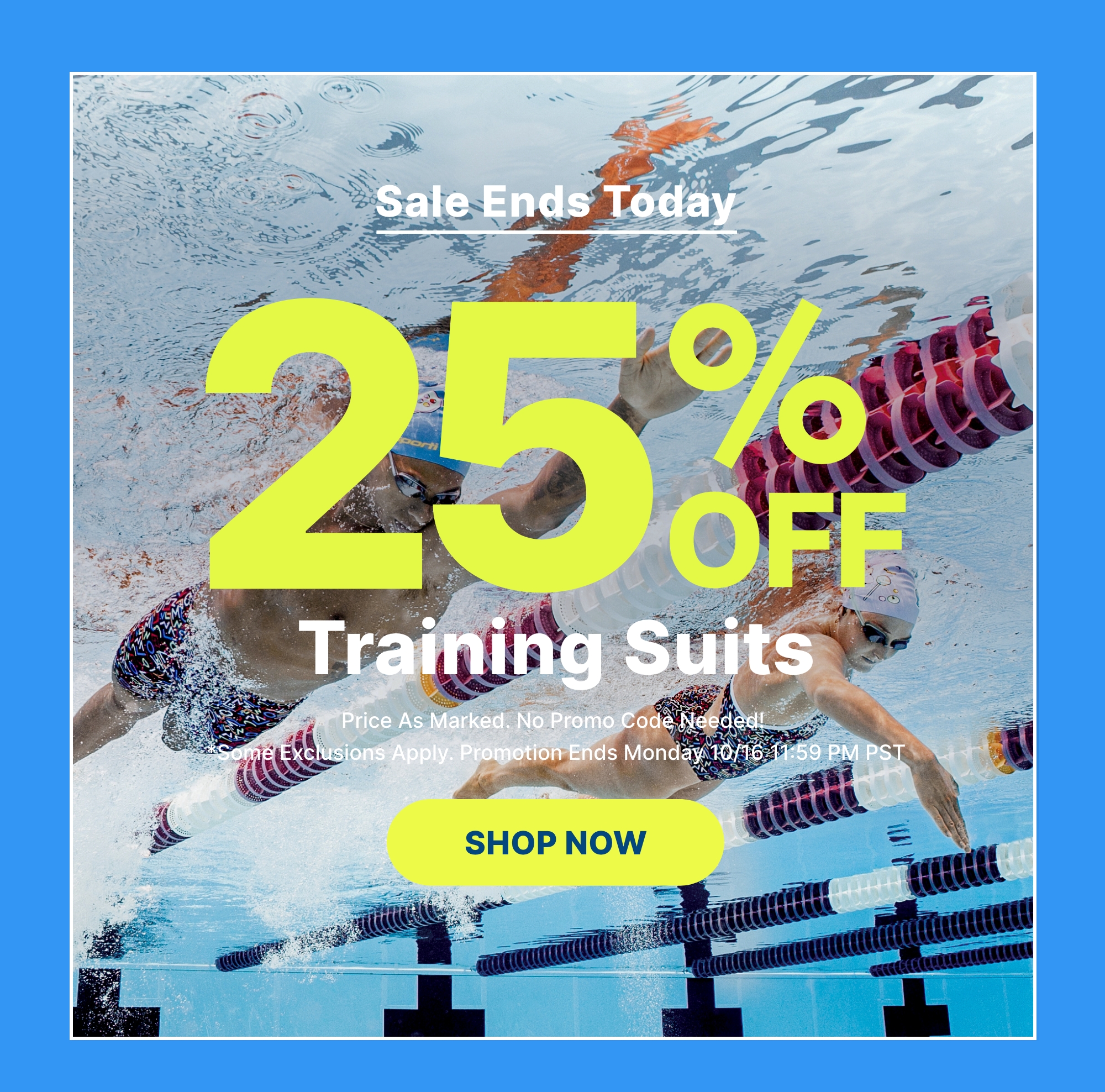 Swim Outlet: 25% off Training Suits is Disappearing... 💭 | Milled