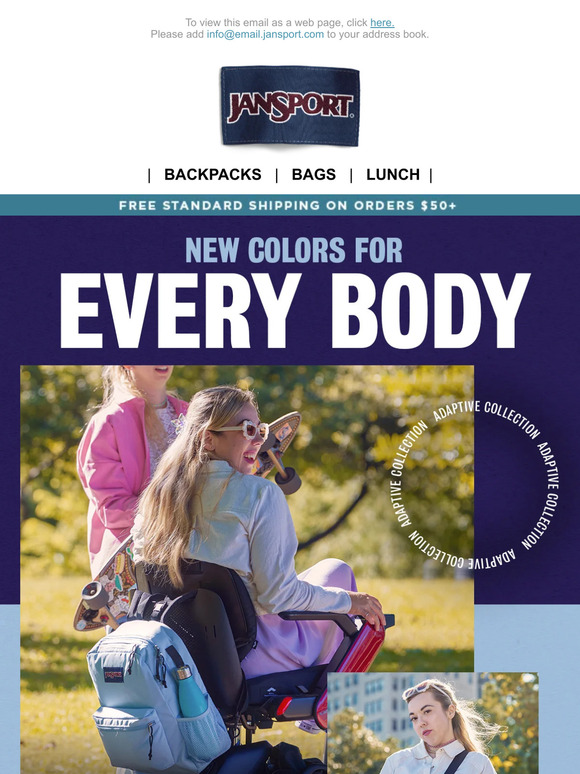 JanSport: Adaptive Collection: New color drop! | Milled