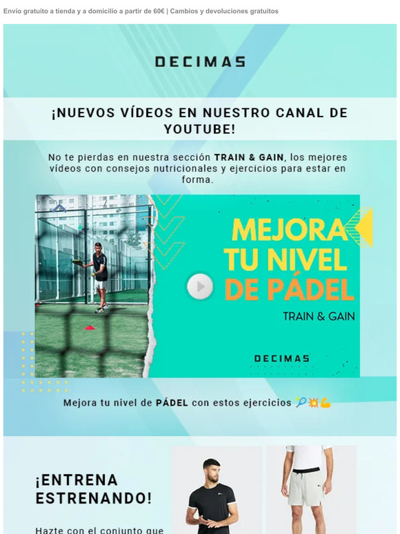 Decimas: 🏸 Mejora tu nivel de pádel 🥐 y date un capricho con este ...