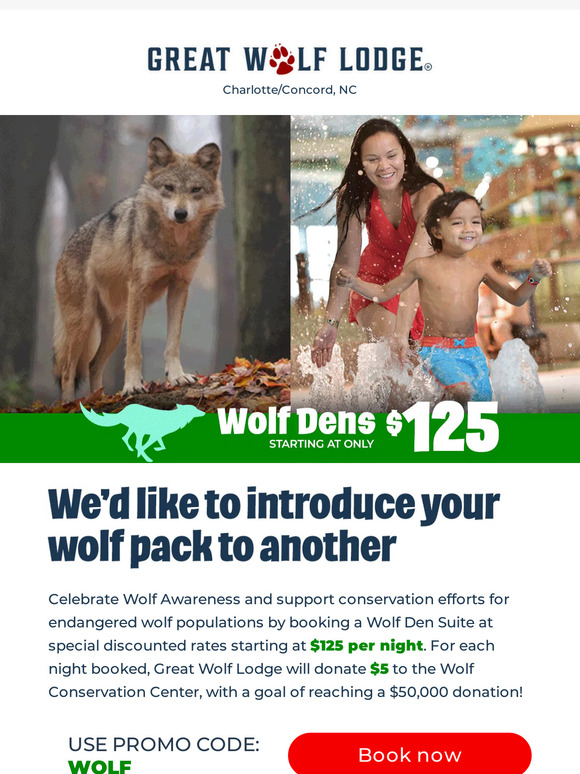Great Wolf Lodge: It’s Wolf Awareness Week, — Pack! | Milled