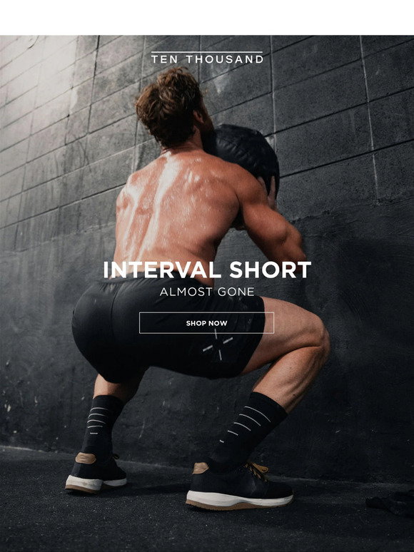 Ten Thousand: LIMITED STOCK | The Interval Short In Black | Milled