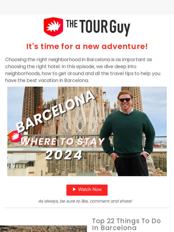 The Tour Guy: New on YouTube: Where To Stay in Barcelona Guide | Milled