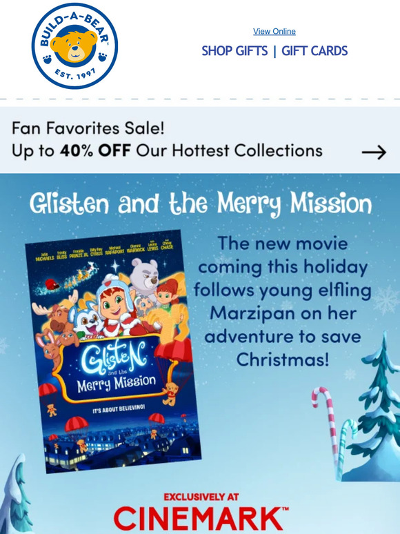Build-A-Bear: Shop NEW Movie Arrivals from “Glisten and the Merry ...
