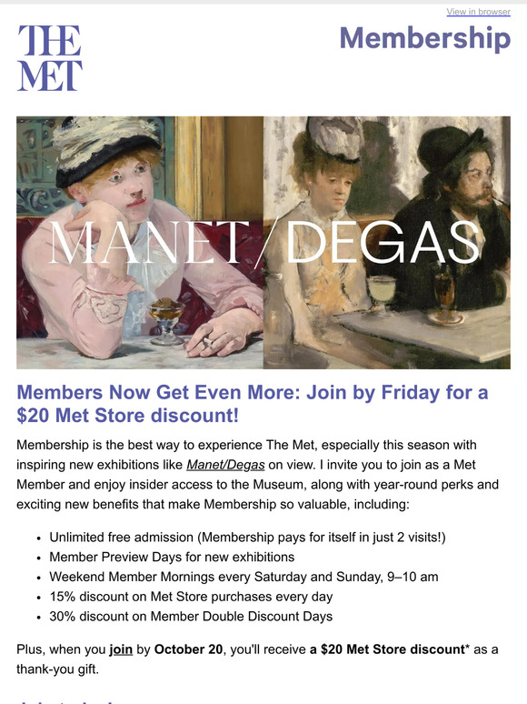 The Met: Membership at The Met: Special Access and Expanded Benefits ...