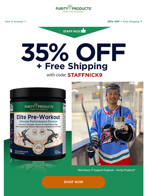 Purity Products: Discover the Power to Play Hard | Milled