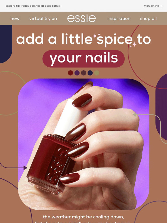 Essie: happening now: fall color trends 🍂💌💅 | Milled