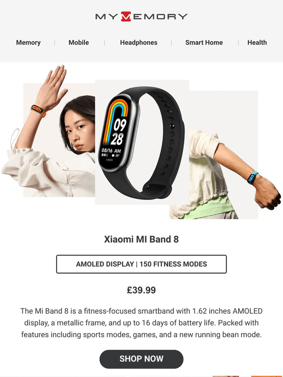 Mymemory.Co.Uk: Smart Band with a ton of fitness features 🏃 Xiaomi Mi ...