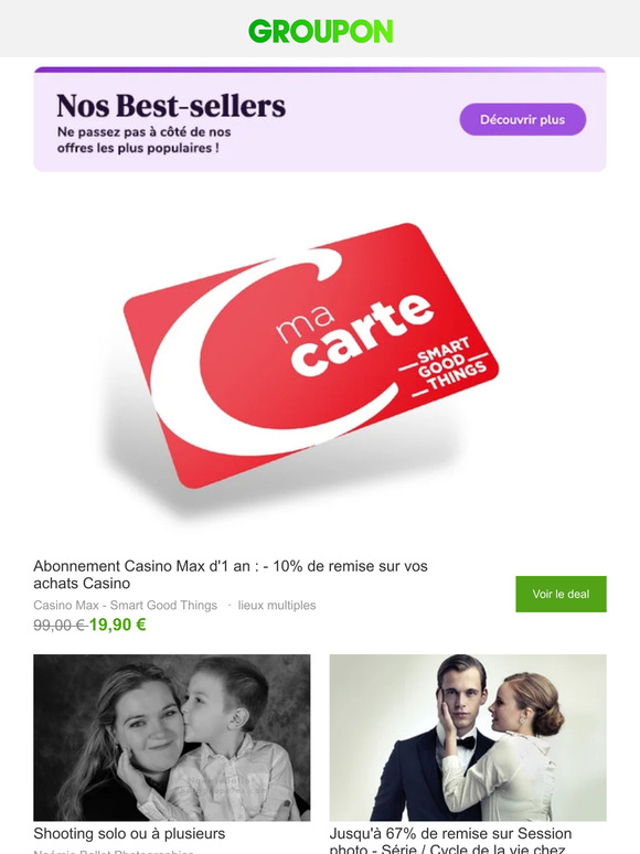 Groupon: Ces offres sont incontournables 👀 Découvrez nos best-sellers ...