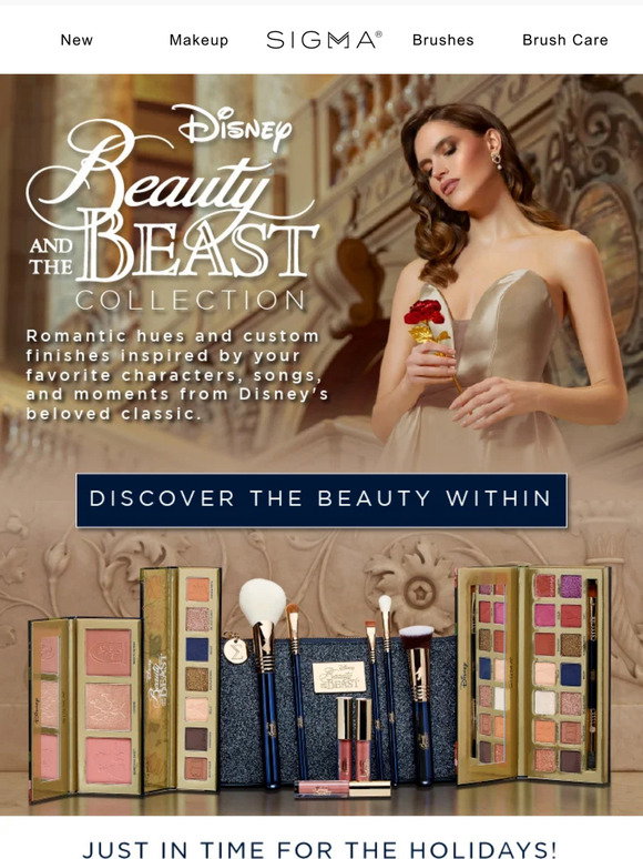 Sigma Beauty: NEW! Disney Beauty and the Beast Collection 🌹 | Milled