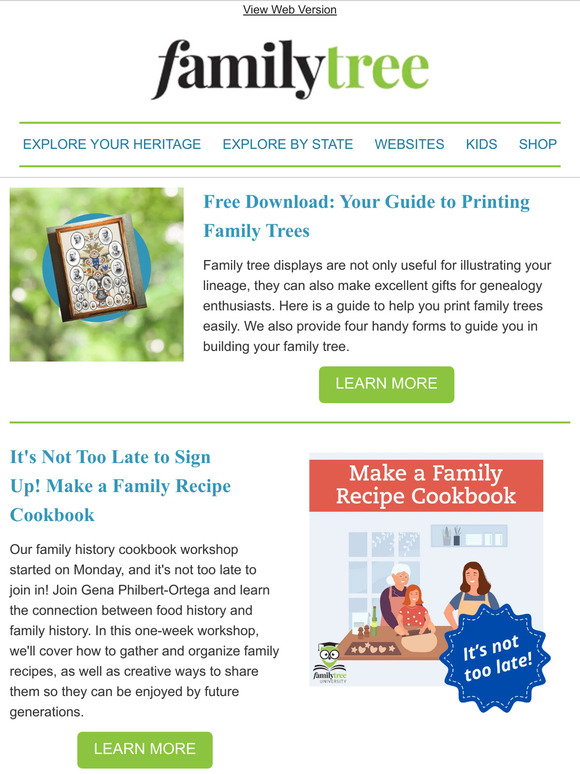 Family Tree Magazine: Free Download: Your Guide to Printing Family ...