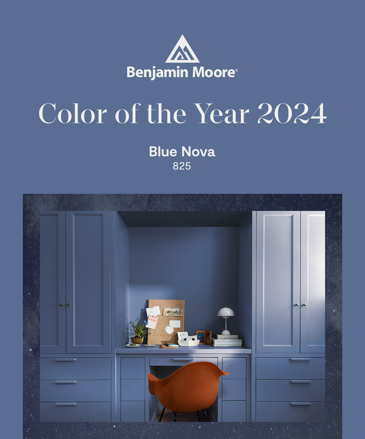 Benjamin Moore: Meet the Color of the Year 2024: Blue Nova 825 | Milled