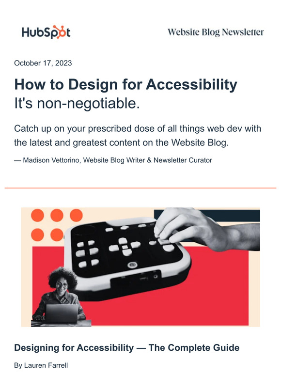 HubSpot: How to Design for Accessibility | Milled