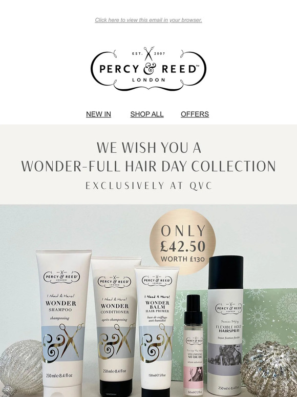 Percy and Reed: We Wish You a Wonder-full Hair Day | £42.50 worth £130 ...
