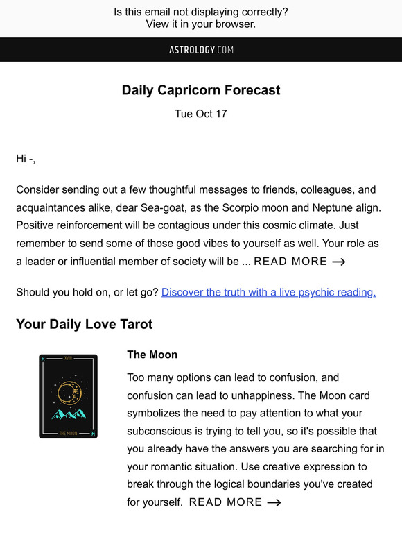 Astrology: —, Your Daily Complete Forecast - Tue Oct 17 | Milled