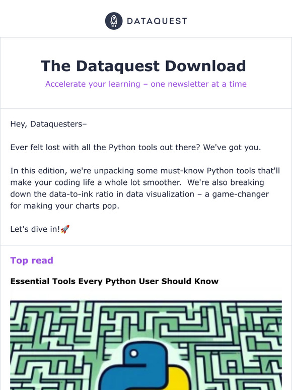 DataQuest: Essential Tools Every Python User Should Know | Milled