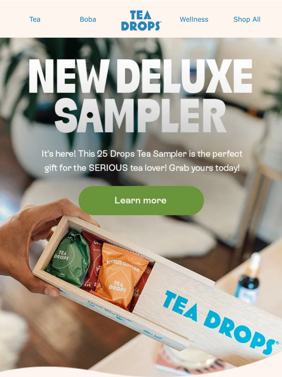 Tea Drops: NEW Deluxe Tea Sampler | Milled