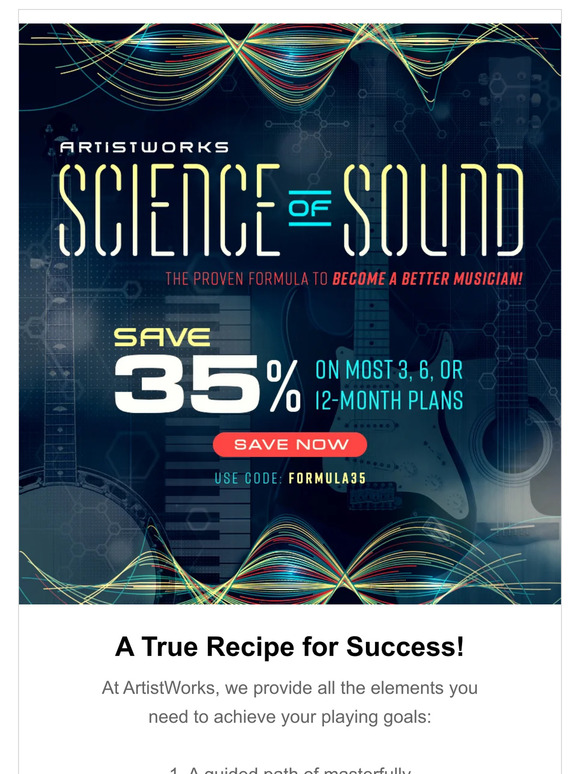 ArtistWorks: Save 35%! 3️⃣ Elements the Will Level up Your Playing ...