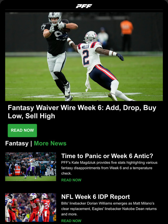 Pro Football Focus: Fantasy Buy Low/Sell High, 2024 NFL Draft Order ...