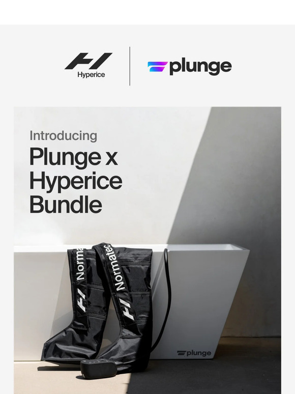 Hyperice: Introducing: Plunge x Hyperice bundle. | Milled