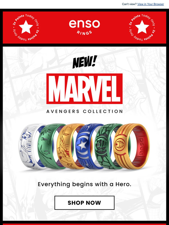Enso Rings: INTRODUCING: The Marvel’s Avengers Collection | Milled